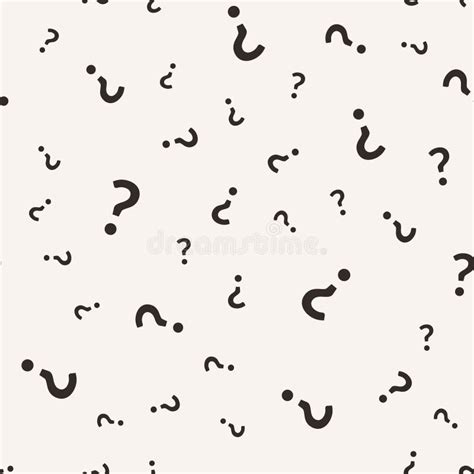 Question Mark Seamless Pattern Vector Seamless Pattern With Question