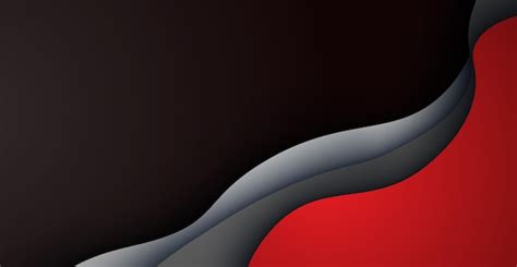 Premium Vector Modern Abstract Red Gray White With Simple Wavy Shape Overlap Background Eps10