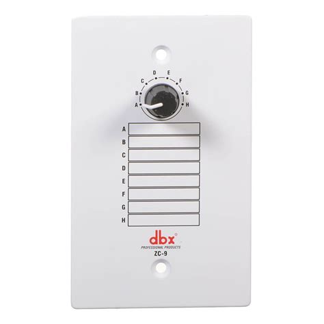 Dbx Professional Zc 9 Zonepro 8 Position Zone Controller Reverb