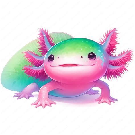 Cute Axolotl Clipart Bundle High Quality Aquatic Art Digital