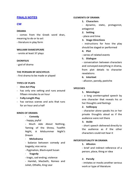 Finals Notes Pdf