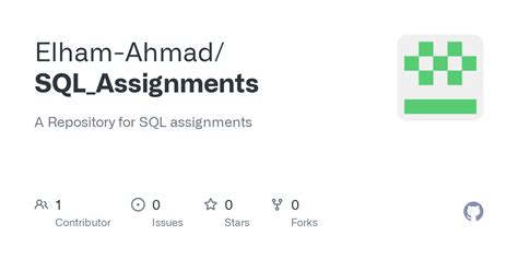 Github Elham Ahmadsqlassignments A Repository For Sql Assignments