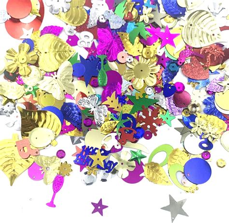 50g Lots Of Color Styles Mixed Flower Shaped Sequinsmixed Sequins For
