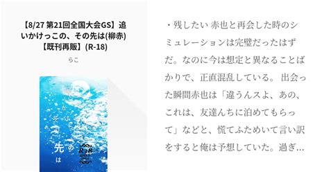 テニ腐リ 柳赤 【827 第21回全国大会gs】追いかけっこの、その先は柳赤【既刊再販】r Pixiv
