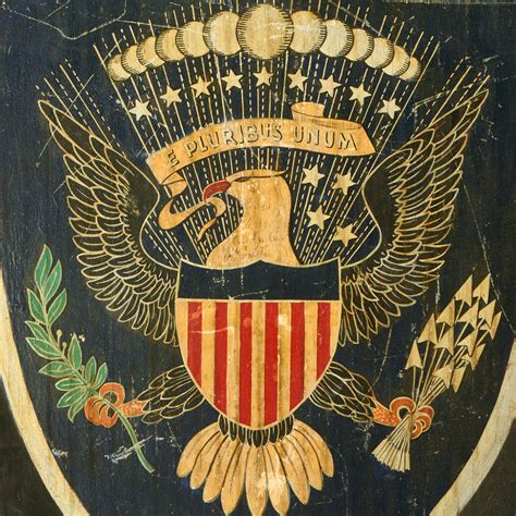 Original Us Wwi Great Seal Of The United States Coat Of Arms Recov