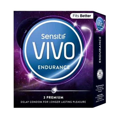Jual Vivo Condom 0k0851 Sensitif Endurance Alat Kontrasepsi Pria 3 Pcs