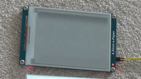 Waveshare 43 Inch E Paper Display Module Now With Wifi Youtube