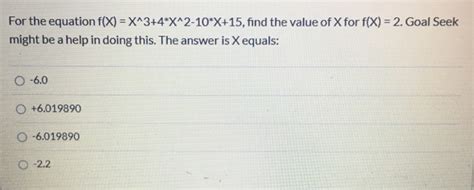 solved for the equation f x x 3 4 x 2 10 x 15 find the