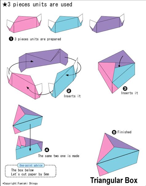 Origami Triangular Box