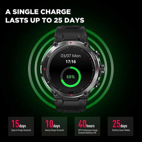 Stratos 2 1 3 Inch AMOLED Screen Smart Watch Fruugo UK