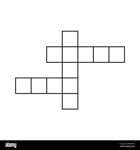 Crossword Concept Icon Cross Word Graphic Symbol Web Flat Vector