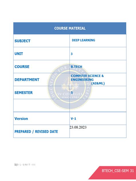 Dl Unit 3 Pdf