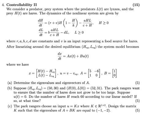 solved controllability ii we consider a predator prey
