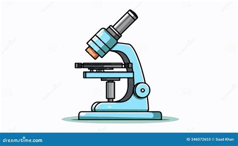 Microscope Drawing In Outline Form Vector Icon