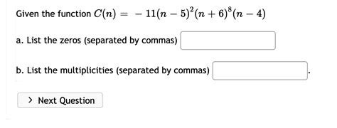 Solved Given The Function C N N N N Chegg Com