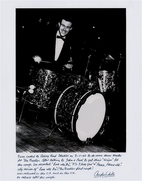 Beatles Andy White Signed Photograph Rr Auction
