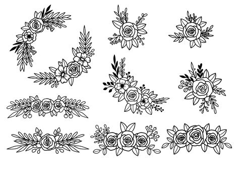 Premium Vector 0001 Hand Drawn Flowers Doodle