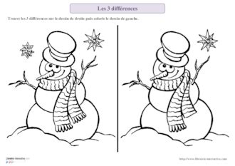 Les différences de l hiver FichesPédagogiques