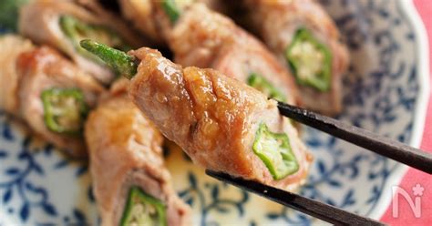 食感楽しい♪オクラの肉巻き レシピサイトnadia