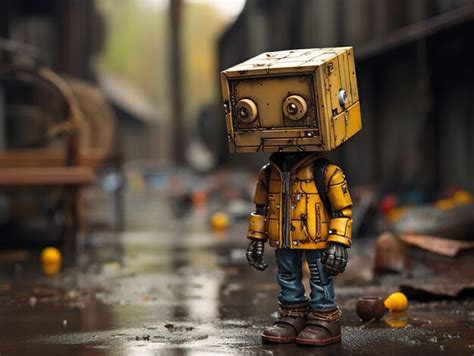 Premium Ai Image Tiny Tech Marvels Adorable Small Robots At Work Pocket Sized Companions The