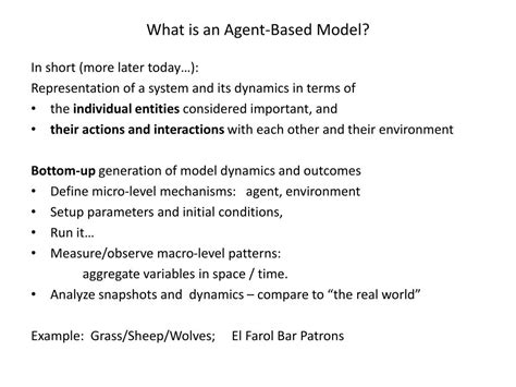 Ppt Agent Based Modeling Of Complex Adaptive Systems Powerpoint