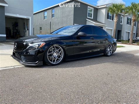 2018 Mercedes Benz C300 With 19x85 35 Rohana Rfx11 And 22540r19