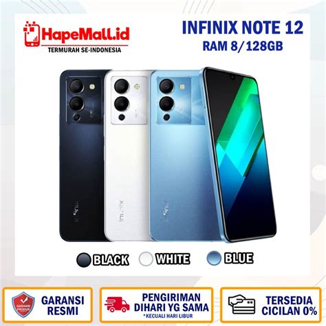 Jual INFINIX NOTE 12 RAM 8 128 GB GARANSI RESMI INFINIX TERMURAH Shopee Indonesia