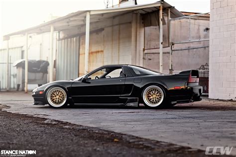 Black Acura Nsx Ccw Lm20 Deep Dish Bronze Forged Wheels