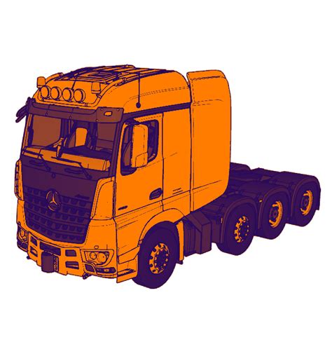 Stl File Mercedes Benz Arocs 4163 Slt・design To Download And 3d Print・cults
