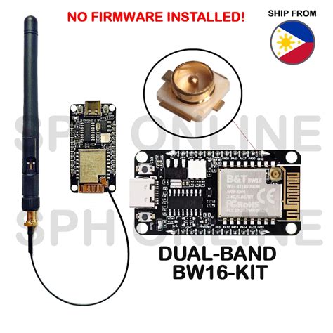 Rtl8720dn Bw16 Kit 2 4 5ghz Module Kit With Ufl And Antenna No Firmware