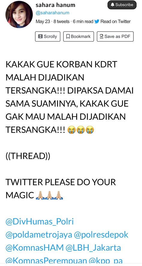 Fakta Kasus Korban Kdrt Di Depok Yang Malah Jadi Tersangka