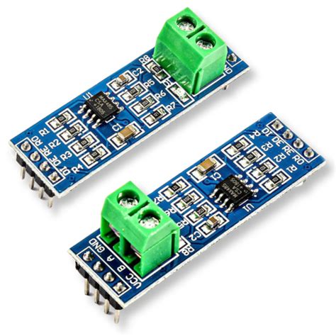 Mikrobot UART TTL To RS485 Converter On MAX485 IC Powered By 5V From Terminals