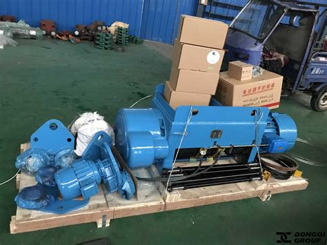 md type 5 tons electric wire rope hoist is sold to uzbekistan