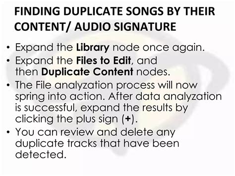 Remove MediaMonkey Duplicate Music Files PPT