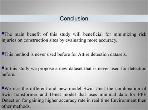 Detection Of Personal Protective Equipment PPE Through Segmentation Using Transfer Learning