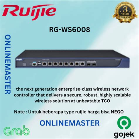 Jual Ruijie Rg Ws6008 Wireless Controller Jakarta Pusat Onlinemaster Tokopedia Jual Ruijie Rg Ws6008 Wireless Controller Jakarta Pusat Onlinemaster Tokopedia
