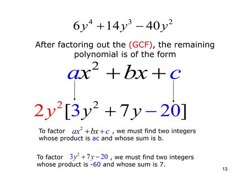 Complete Factoring Rules In Grade 8 Math Ppt