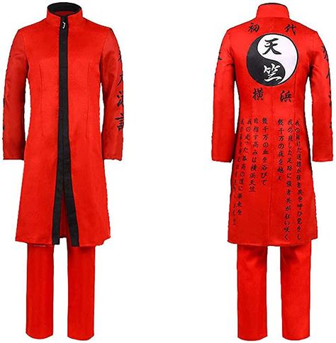 Anime Tokyo Revengers Izana Kurokawa Cosplay Costume Tenjiku Trench Red