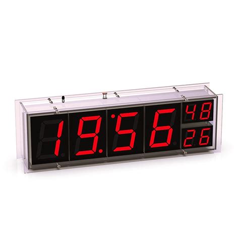ESP WIFI Clock As Shown PCB Electronic Components Acrylic Network Timing Digital Display LED