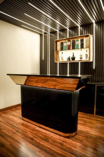 Designer Bar Counter With Backlit Display Size 7 X 4 Feet At ₹ 310000