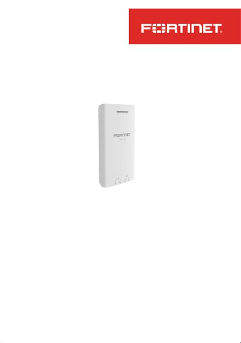 User Manual Fortinet Fortiap C24je English 44 Pages