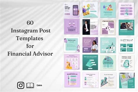 Finance Advisor Instagram Post Templatesfinancial Coach