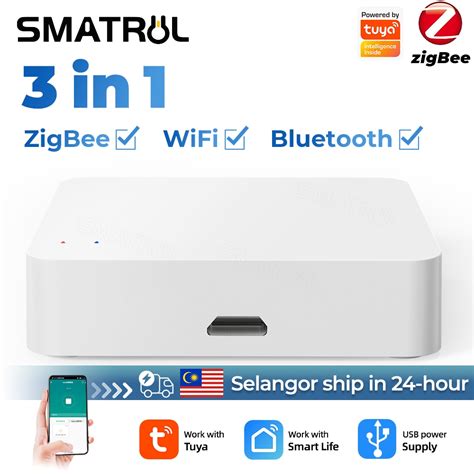 Smatrul Tuya Multi Mode Gateway Zigbee Bluetooth Mesh Wireless Bridge