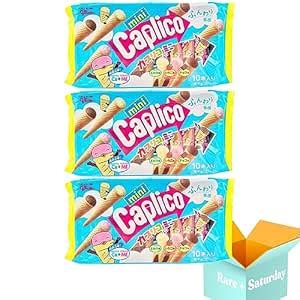 Caplico Mini Ice Cream Cones Vanilla Strawberry