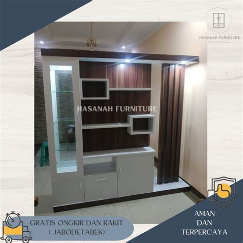 Jual Partisi Tv Ruangan Sisi Muka Minimalis Modern Penyekat Ruangan