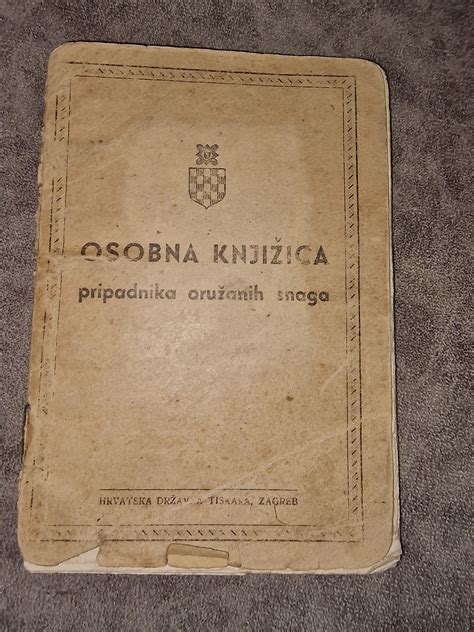 Aukcije Hr Ndh Osobna Knjizica Vojna Knjizica
