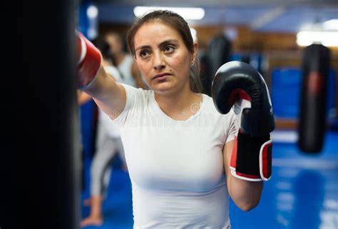 Woman On Boxing Training Stock Image Image Of Latino 277346577