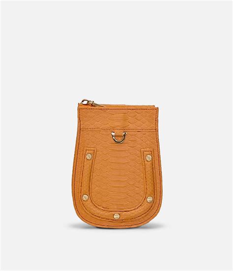 The Violin In Tangerine Python With Gold Hardware