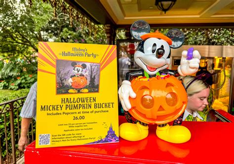 Mickey Pumpkin Popcorn Bucket Arrives For Mickeys Not So Scary