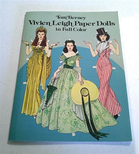 Vivien Leigh Paper Dolls Tom Tierney 1981 Uncut And In Brand New